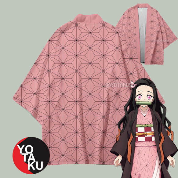 Jual Haori Cardigan Anime Demon Slayer Nezuko Kamado Kostum Cosplay ...