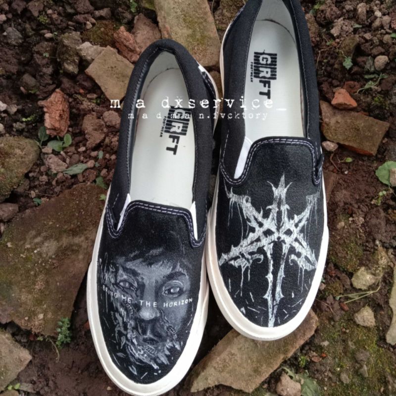 Jual HARGA LUKIS SEPATU ARTWORK BMTH | Shopee Indonesia