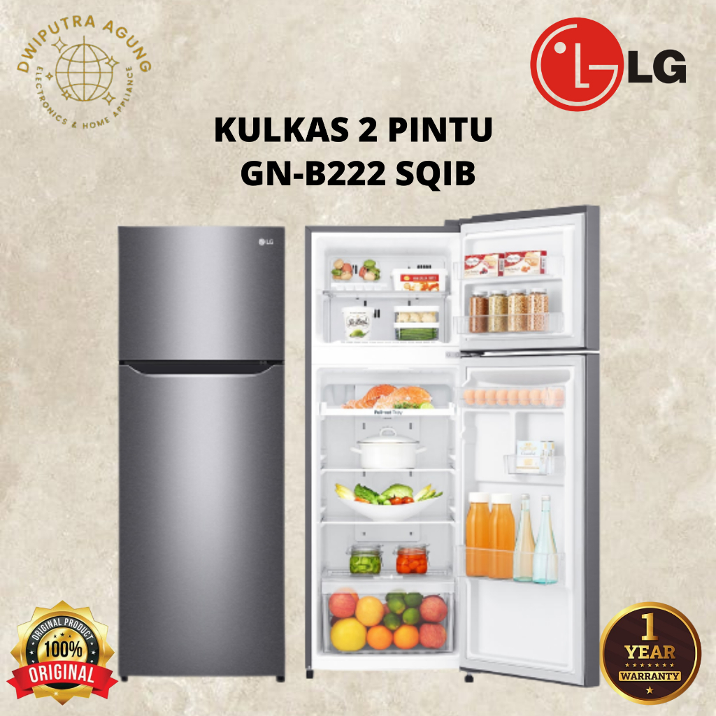 Jual KULKAS 2 PINTU / LEMARI ES LG GN-B222 SQIB / GNB 215 SQMT ICE TRAY / GNB 222 SQIB / GN B222 ...