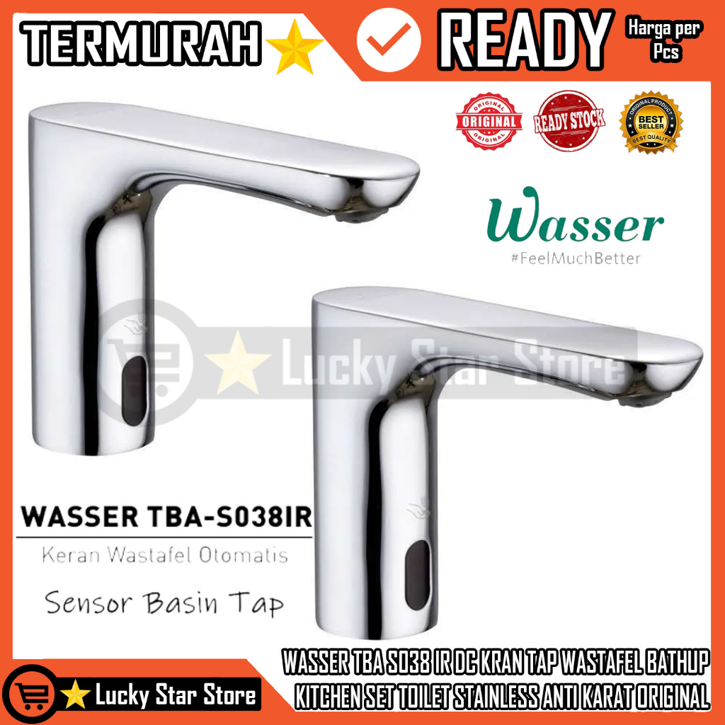 Jual Wasser Kran Sensor Tba S038 Ir Dc Selang Bak Kamar Keran Single ...