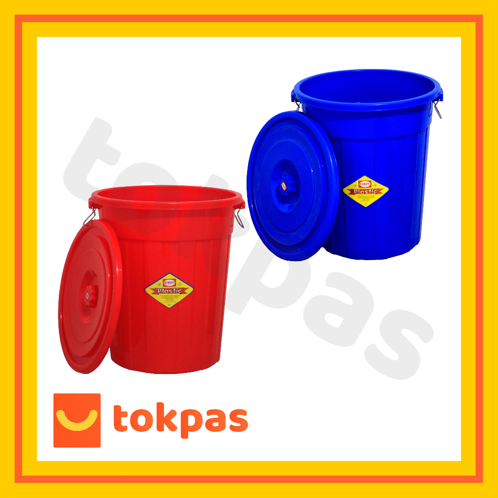 Jual [GOJEK / GRAB] Ember Plastik 80 Liter Jumbo Besar Tutup Shinpo 180 ...