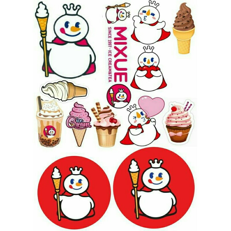 Jual Topper Ultah MIXUE Custom/Topper Cake/MIXUE set hiasan kue ...