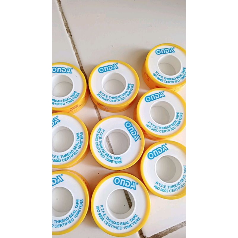 Jual SEAL TAPE ONDA 1/2 INCH 12MM (10 meter)/ SEAL TAPE GRT 1000% ...