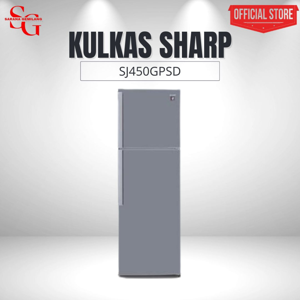 Jual KULKAS SHARP SJ 450 GPSD LEMARI ES 2 PINTU SJ450GPSD SJ 450GPSD PLASMA | Shopee Indonesia