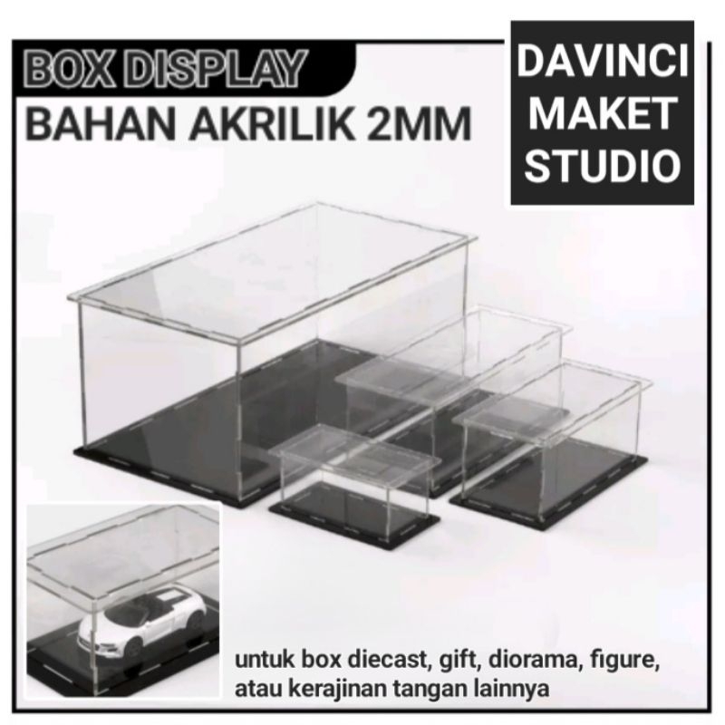 Jual Kotak Display Akrilik 2mm - Box Hotwheel Figure Diorama Miniatur ...