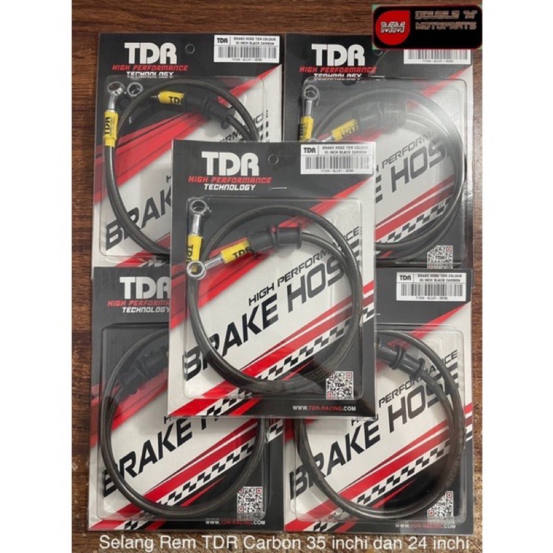 Jual SELANG REM TDR KARBON CARBON 35 INC / 90CM UNIVERSAL | Shopee ...