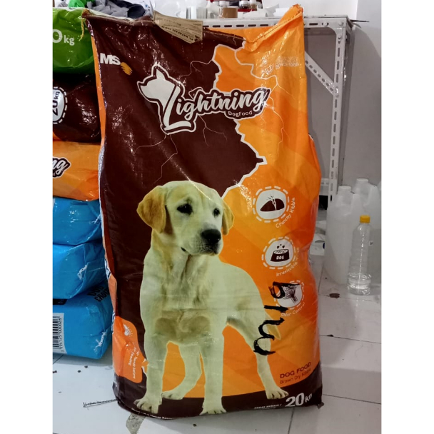 Jual Dry Dog Food Lightning Dog 20 Kg - Makanan Anjing Kering | Shopee ...