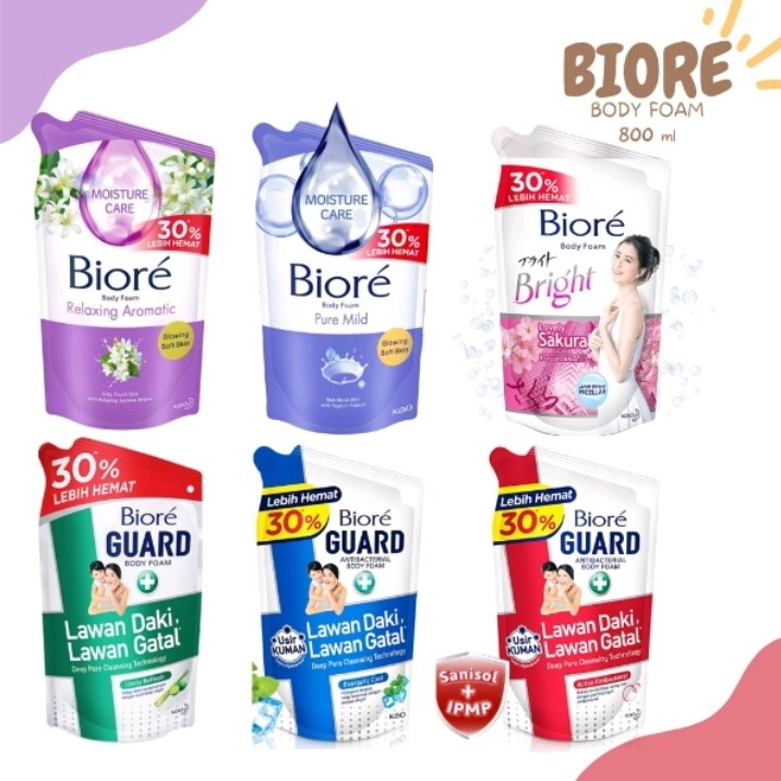 Jual Biore Body Wash 800 ml sabun mandi cair | Shopee Indonesia