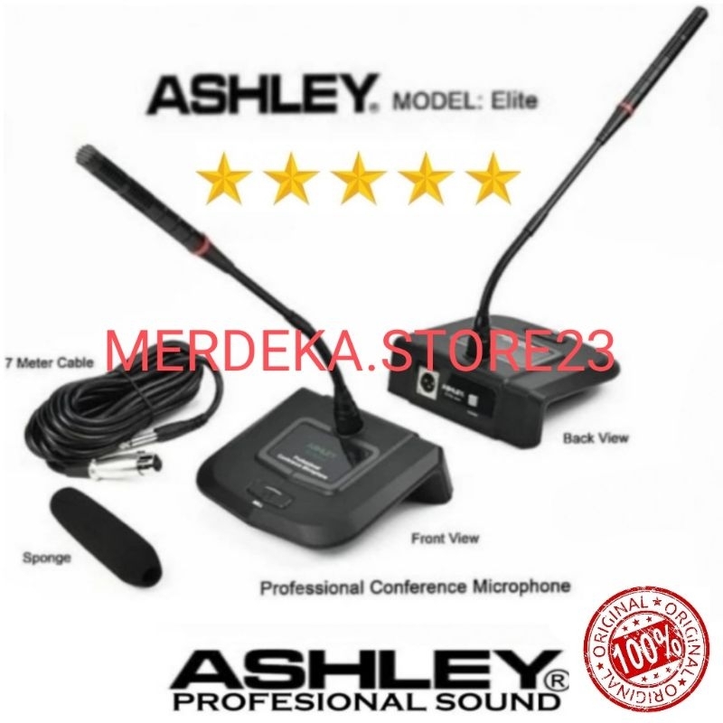 Jual ASHLEY ELITE Profesional Conference Microphone / Mic Meja Podium ...