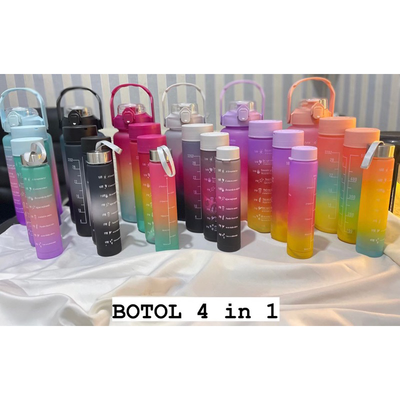 Jual BOTOL MINUM VIRAL BOTOL BERANAK 4IN1 BOTOL DOFF FREE SEDOTAN ...