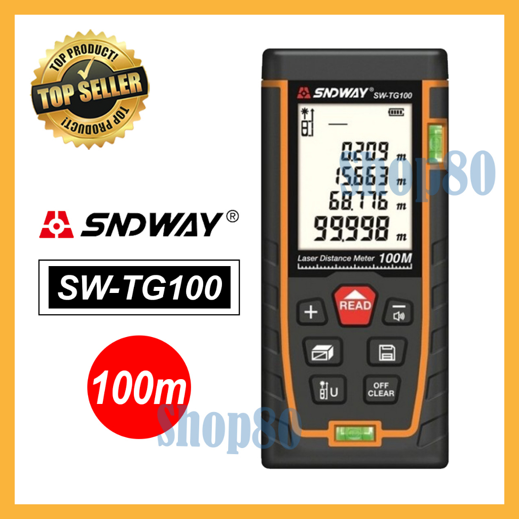 Jual SNDWAY 40m 100m 150m Meteran Laser Distance Meter Digital ...