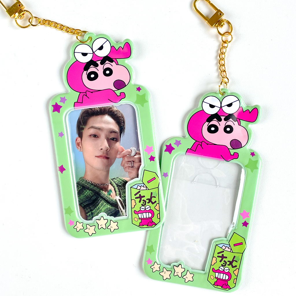 Jual (Ready) Card Holder PVC Shinchan Photocard / PC Keychain | Shopee ...