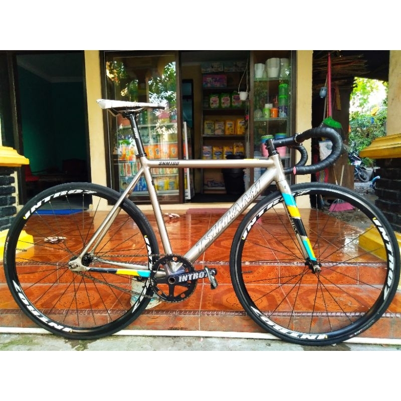 Jual sepeda fixie TSUNAMI SNM 100 FULL UPGRADE | Shopee Indonesia