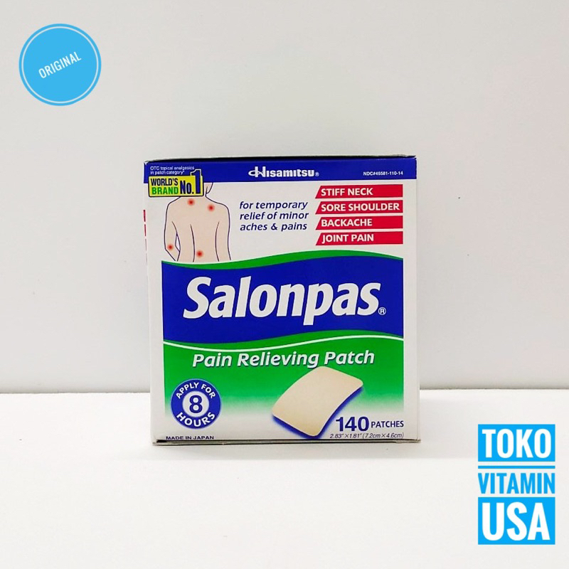 Jual Salonpas Pain Relieving Patch 1 Box 140 patch Koyo Pereda nyeri ...