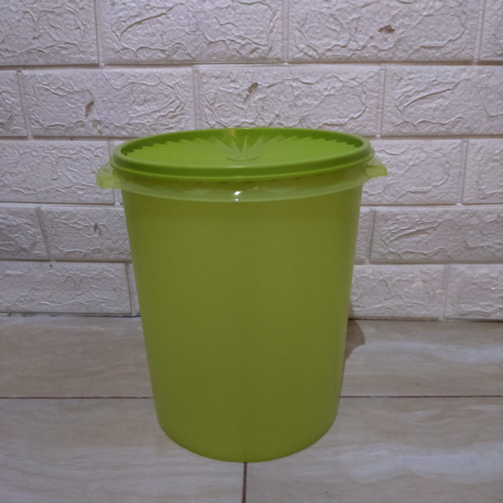 Jual Tupperware maxi canister kapasitas 5 liter toples kerupuk warna ...