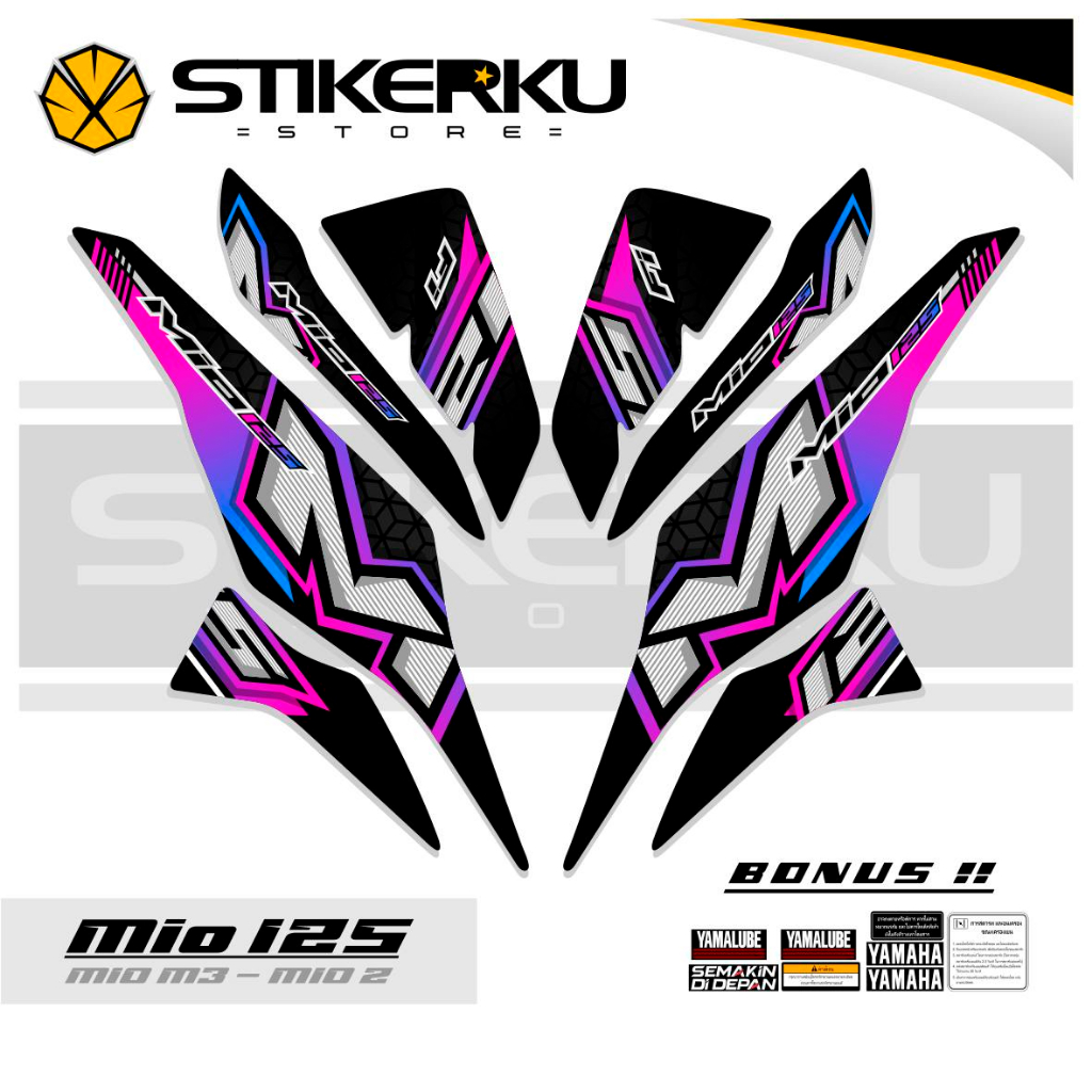 Jual STRIPING MIO 125 MOTIF 2 / STICKER MIO M3 / Z / 125 / SOLARIZ ...