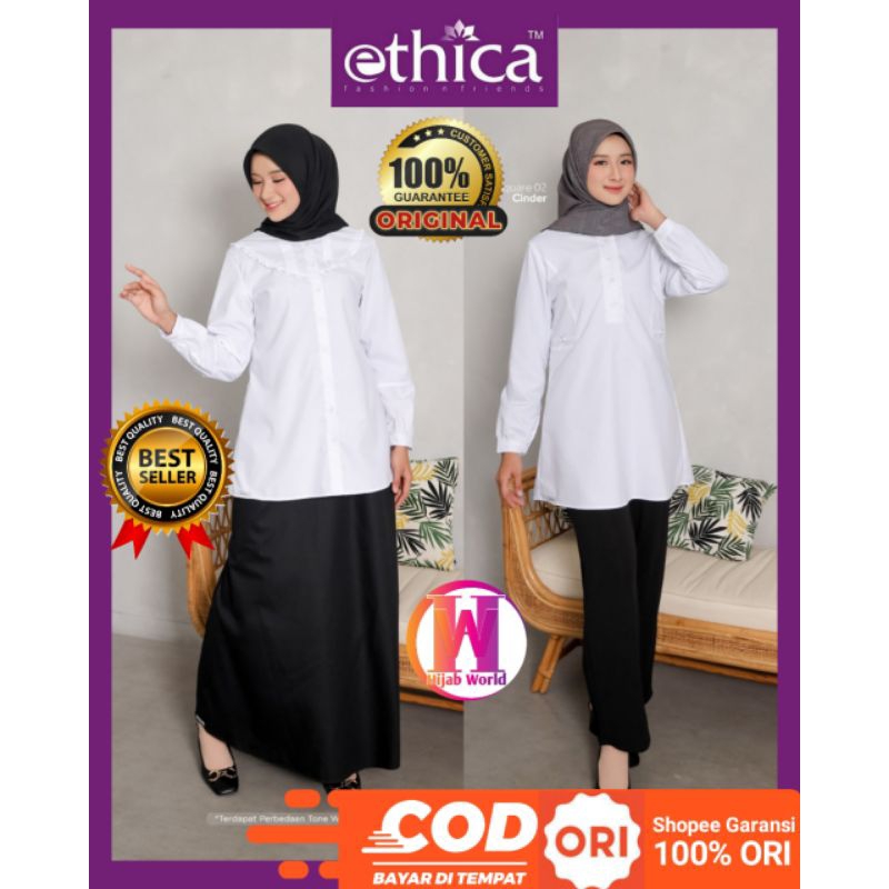 Jual ETHICA Uniform 24 Baju Kerja Setelan Hitam Putih / Baju Dinas ...
