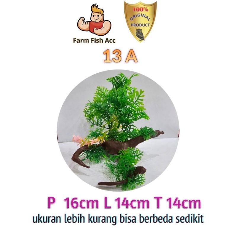Jual KEMBANG BUNGA TIPE 13 RANTING KAYU PLASTIK UNIK HIASAN AQUARIUM ...