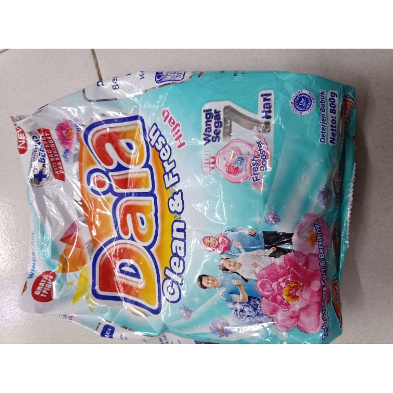 Jual DAIA DETERGENT BUBUK HIJAB CLEAN&FRESH 800GR WANGI MURAH | Shopee Indonesia