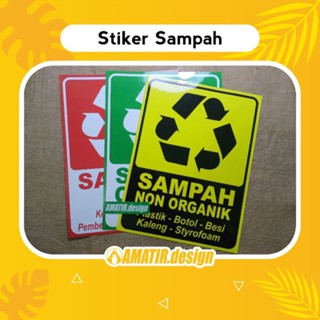 Jual STIKER SAMPAH ORGANIK, STIKER SAMPAHNON-ORGANIK, STIKER SAMPAH ...