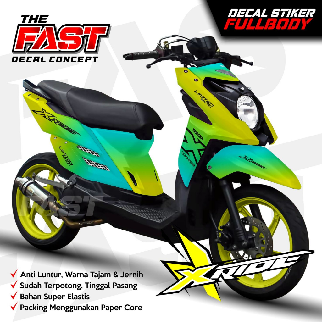 Jual BISA COD Decal X Ride 115 Full Body Stiker X Ride 115 Full Body ...