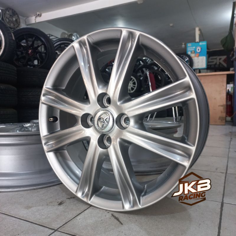 Jual VELG MOBIL BEKAS STANDAR YARIS TRD RING 16 BAUT 4X100 GREY BUAT VIOS ETIOS CALYA | Shopee ...
