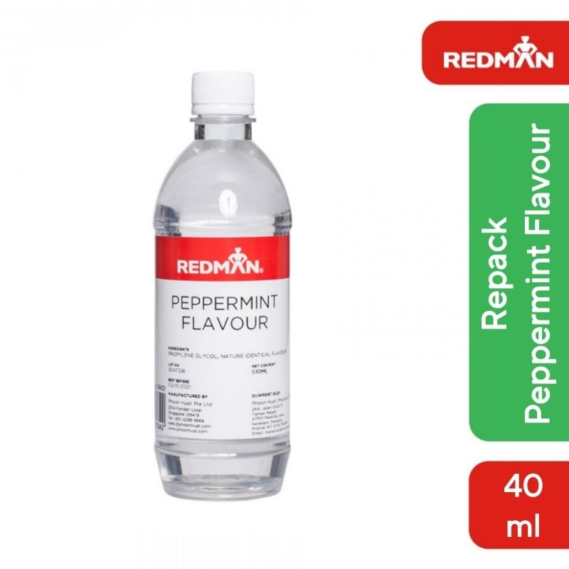 Jual Redman Peppermint Flavour Repack 40 ml Perisa Perasa Esens Essence ...