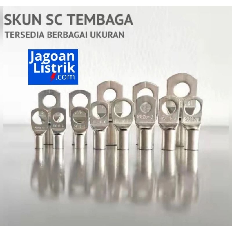 Jual Kabel Skun SC Tembaga / Cable Lugs Ecer/Satuan Tersedia berbagai ...