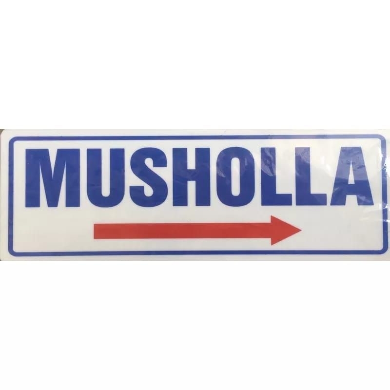 Jual Plat Lambang Sign Tulisan Rambu Mushola Panah Kanan Atau Kiri ...