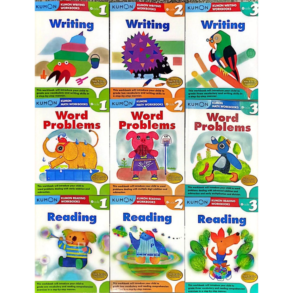 Jual [Edu] Kumon Book for Kids Workbooks Reading Writing Word Problem ...