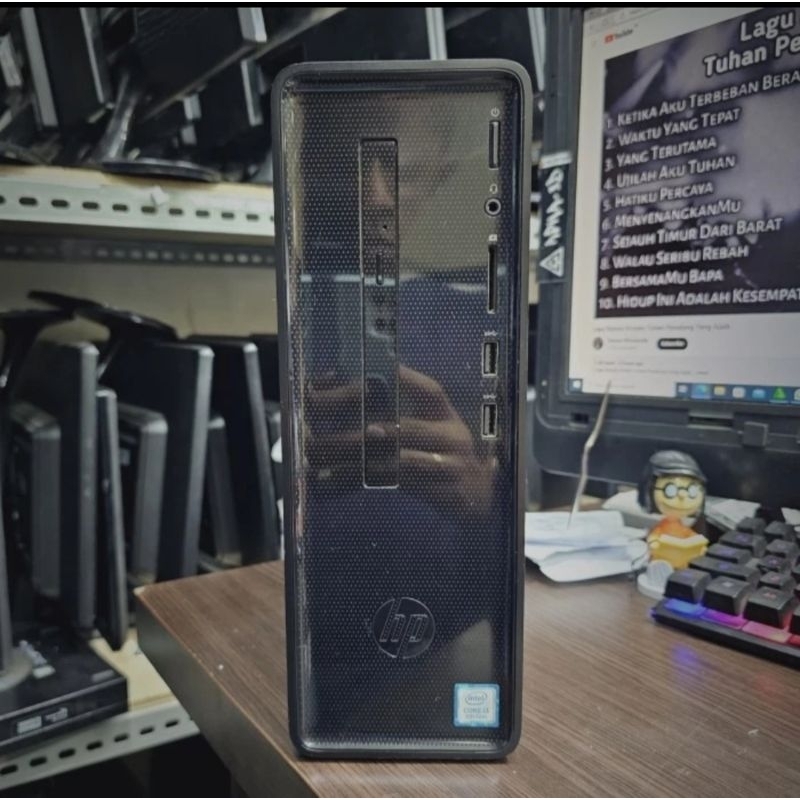 Jual PC HP SLIM DEKSTOP CORE I3-8100 RAM 8 GB SSD 256 GB PLUS WIFI DAN ...