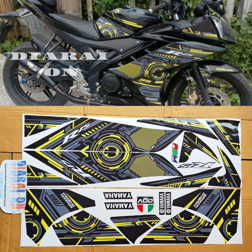 Jual Striping Stiker Variasi Motor R15 R 15 V1 V2 - TRANSFORMER Murah ...
