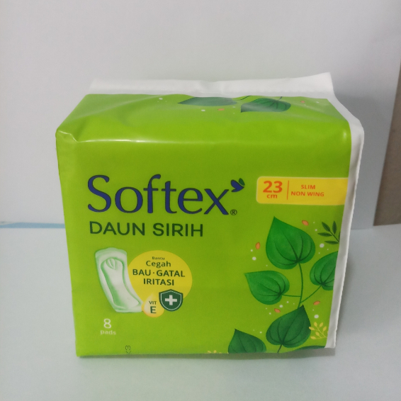 Jual Softex Daun Sirih 23cm isi 8 pads Wing / Nonwing pembalut wanita ...