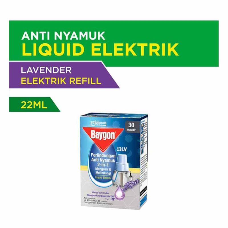 Jual Baygon Anti Nyamuk Cair Elektrik 30Hr Lavender 22Ml | Shopee Indonesia