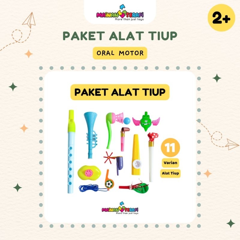 Jual Mainan Terapi Paket Alat Tiup Anak Oral Motor Terapi Wicara ...