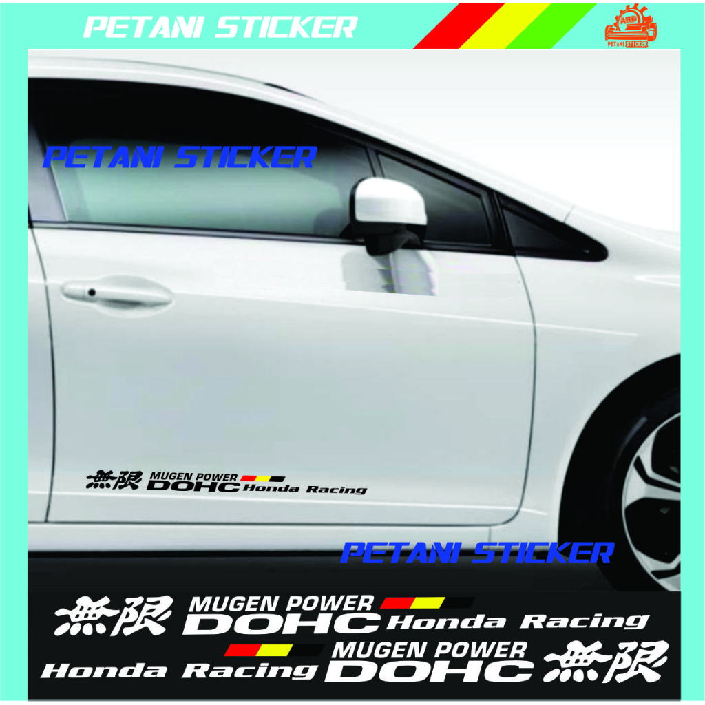 Jual STIKER STICKER MOBIL BODY SAMPING MINIMALIST MUGEN POWER HONDA ...