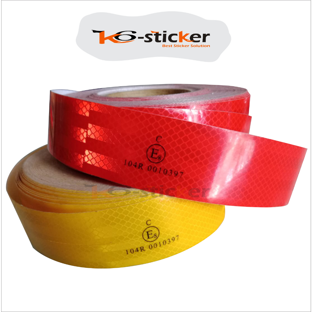 Jual Stiker Reflektor Reflektif Stiker KIR Dishub Mobil Box Sticker ...