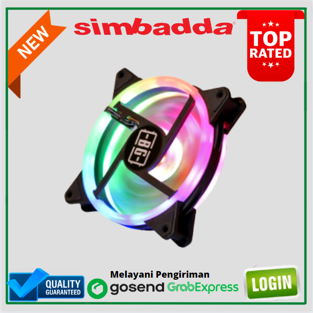 Jual Simbadda BattleGround F2 RGB LED Fan Casing 12cm | Shopee Indonesia
