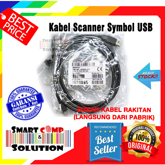 Jual Kabel USB Barcode Scanner Symbol LS1203 / LS2208 / DS2208 / DS9208 ...