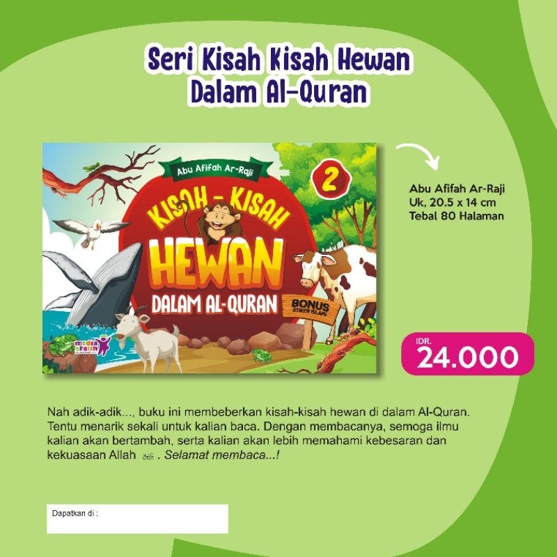 Jual Kisah Hewan Dalam Al-Quran Jilid 2 | Shopee Indonesia
