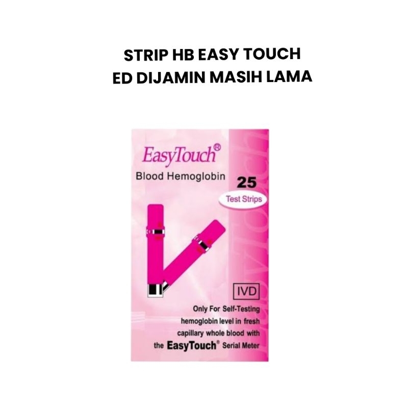 Jual Strip Hemoglobin Easy Touch / stik Hemoglobin / strip Hb ET 2025/ ...