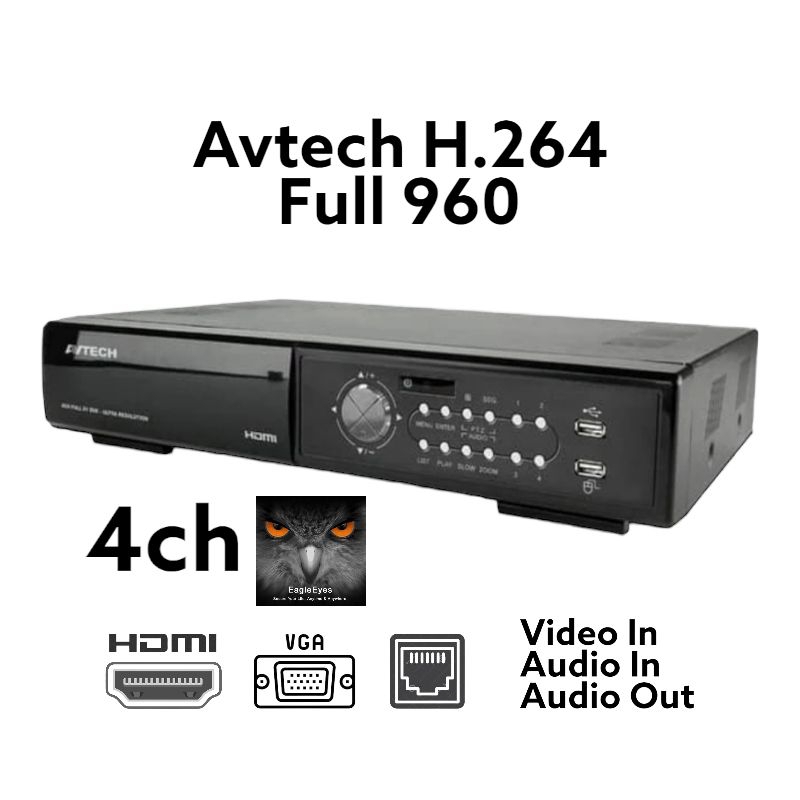 Jual Dvr Avtech 4Ch Full D1 Ultra Resolution Bekas | Shopee Indonesia