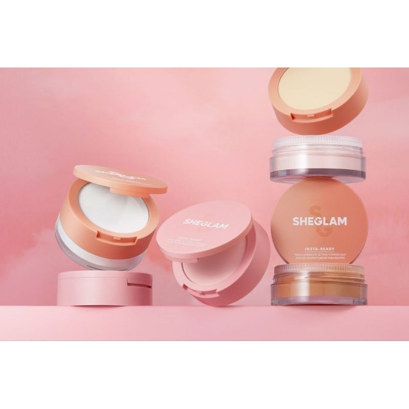 Jual Sheglam Insta Ready Face & Under Eye Setting Powder Duo | Shopee ...
