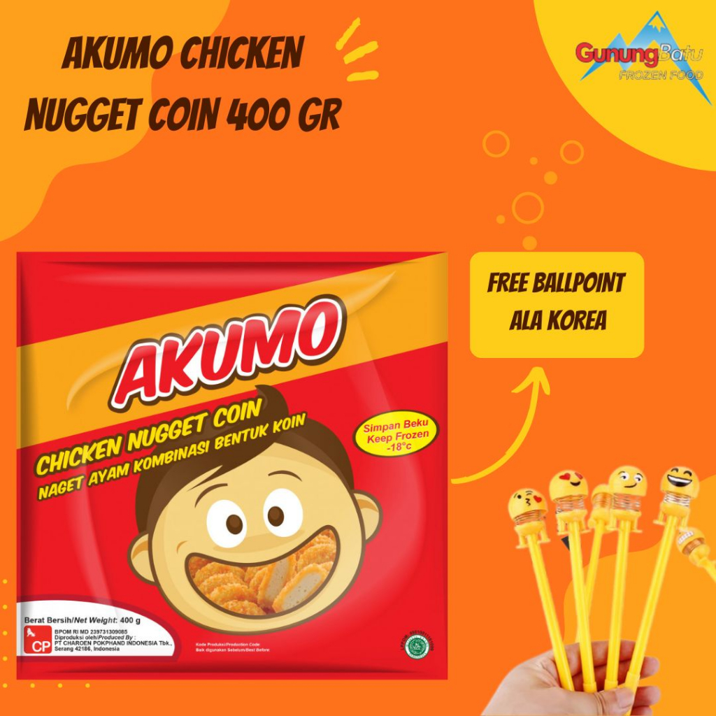Jual AKUMO CHICKEN NUGGET COIN 400 GR | Shopee Indonesia