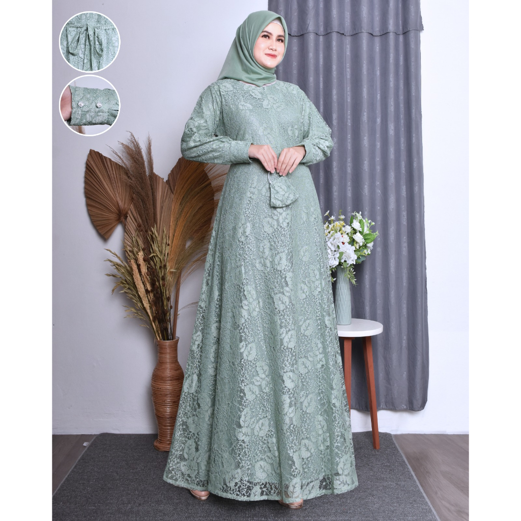 Jual Gamis Wanita Jumbo Murah Burkat - Dress Kondangan Cewek Kekinian ...