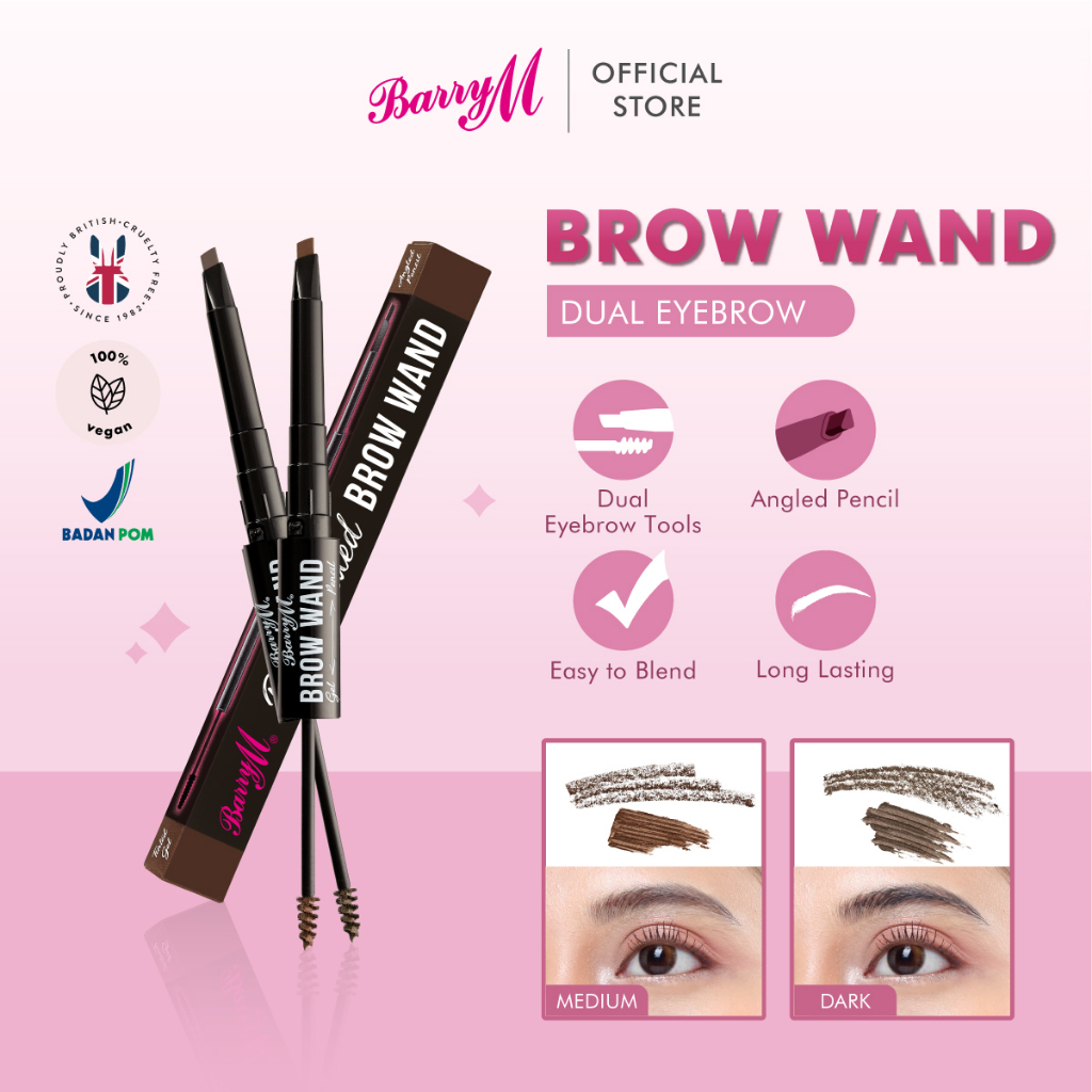 Jual Barry M Brow Wand | Dual Ended Eyebrow | Shopee Indonesia