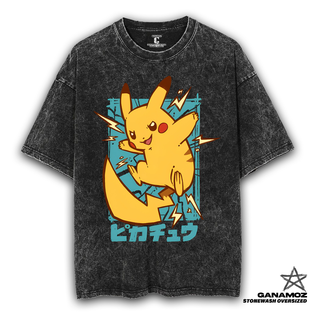 Jual GANAMOZ Kaos Anime Pokemon Pikachu THUNDERBOLT Premium Vintage ... Jual GANAMOZ Kaos Anime Pokemon Pikachu THUNDERBOLT Premium Vintage ...