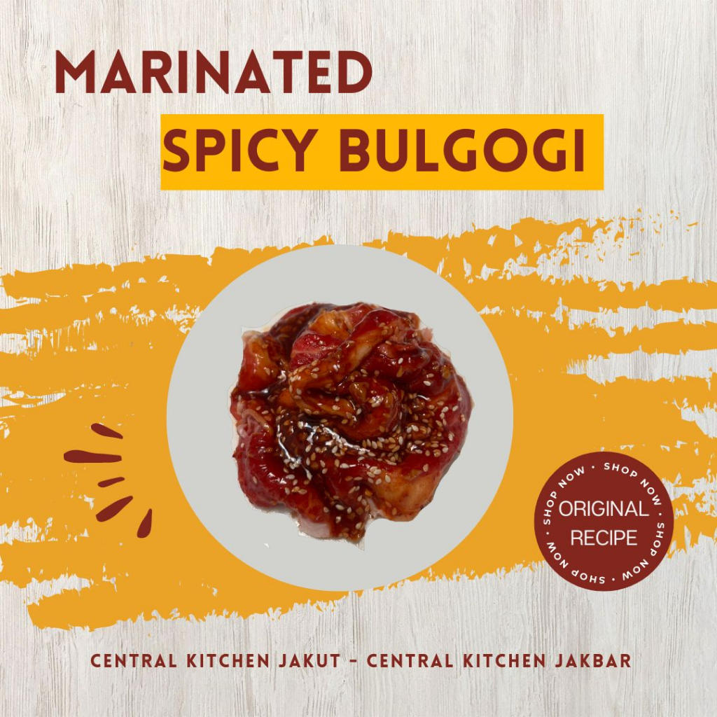 Jual DAGING SAPI MARINASI / BEEF SLICE MARINATED YAKINIKU BULGOGI ...