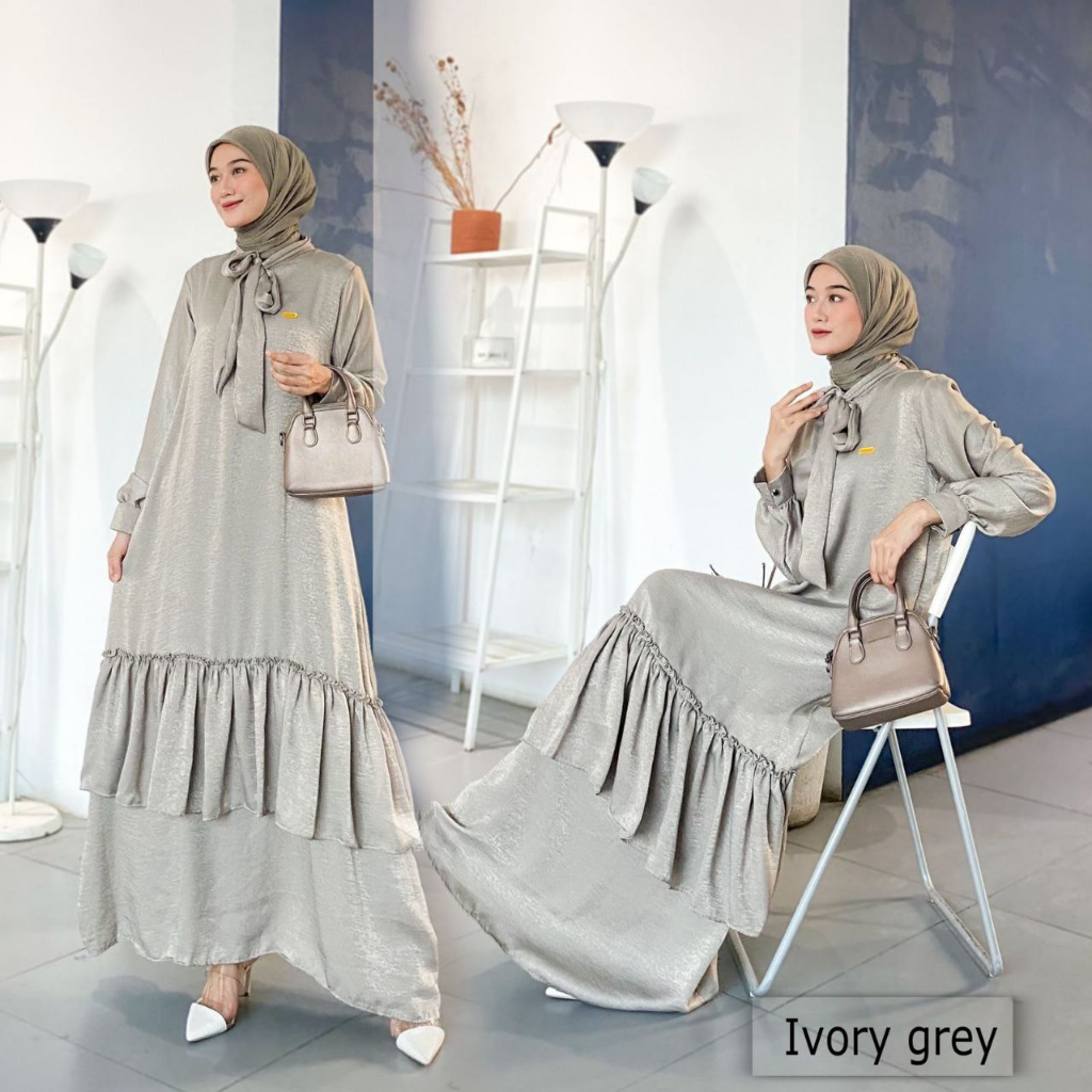 Jual Dress Shimer Baju Gamis Wanita Muslimah Dewasa Maxy Busui Jumbo ...