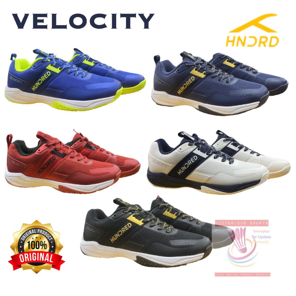 Jual SEPATU HUNDRED BADMINTON BULUTANGKIS HUNDRED VELOCITY ORIGINAL ...
